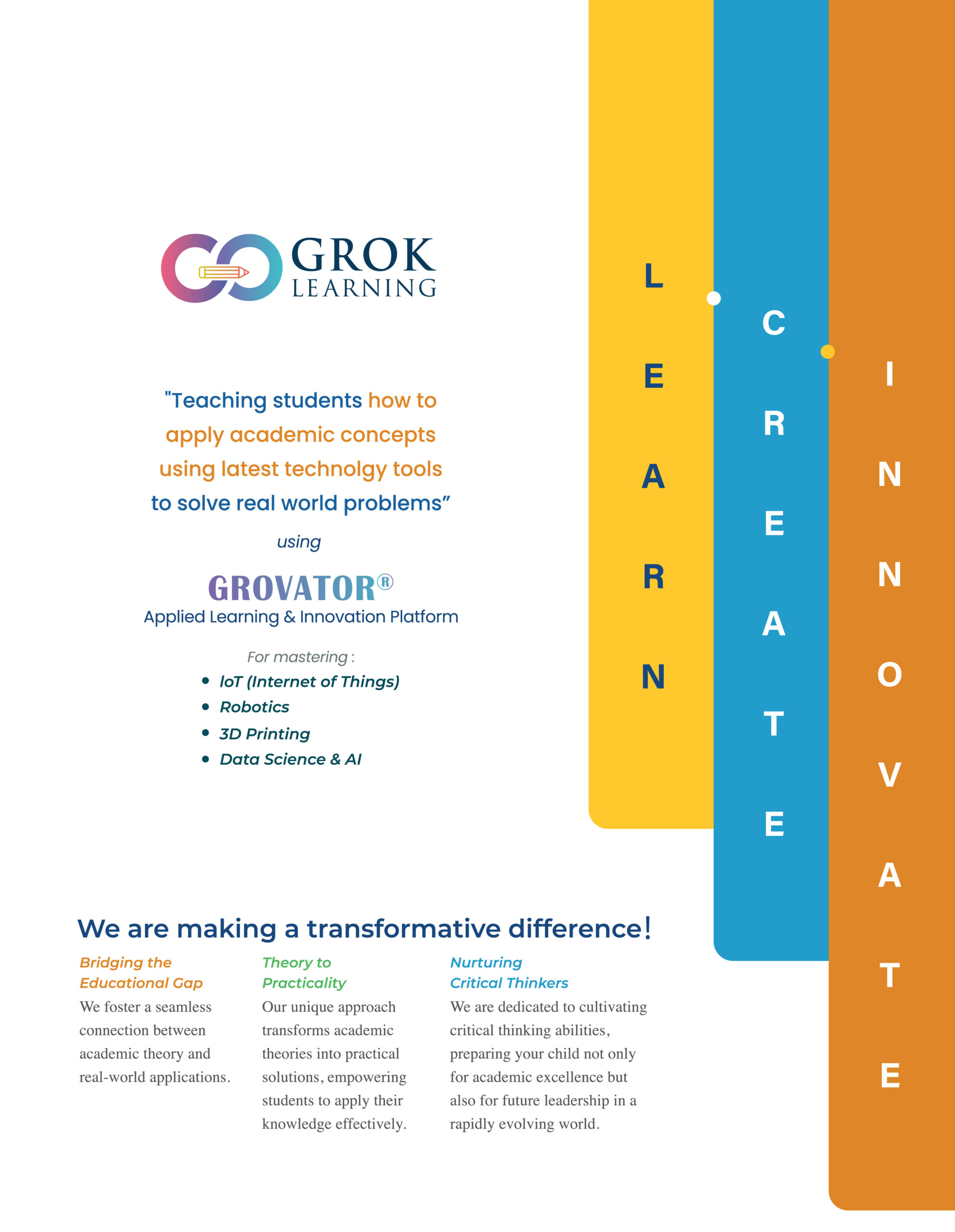 Grok School brochure